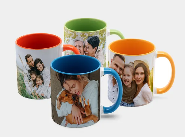 Personalised Coloured Mugs | Photo Mugs | Photo Gifts | myphotobook